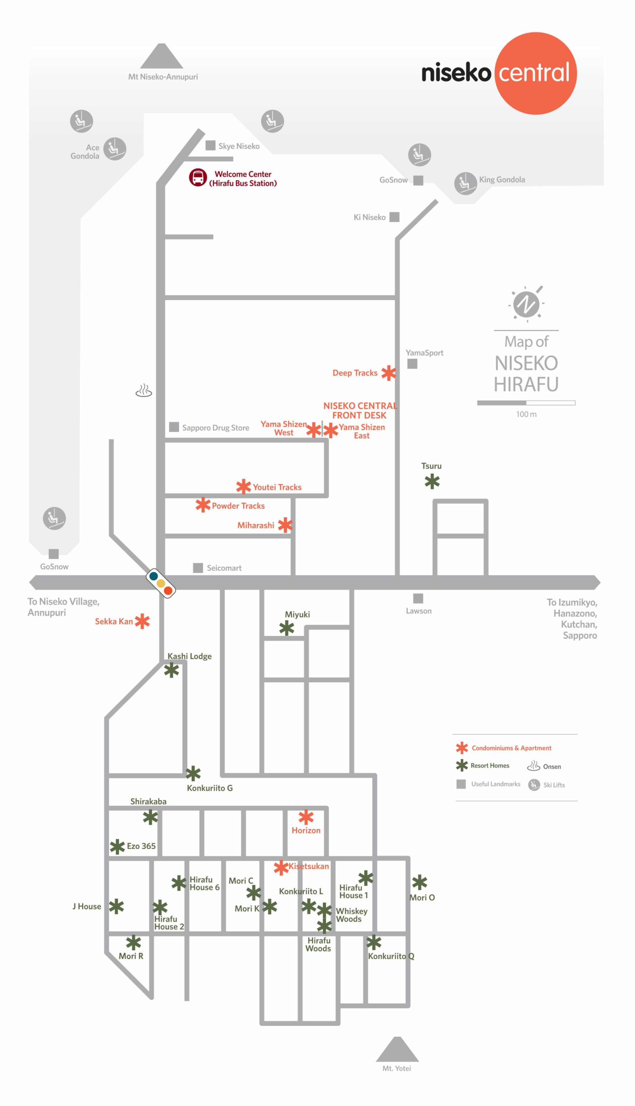 Accommodation Map | Niseko Central